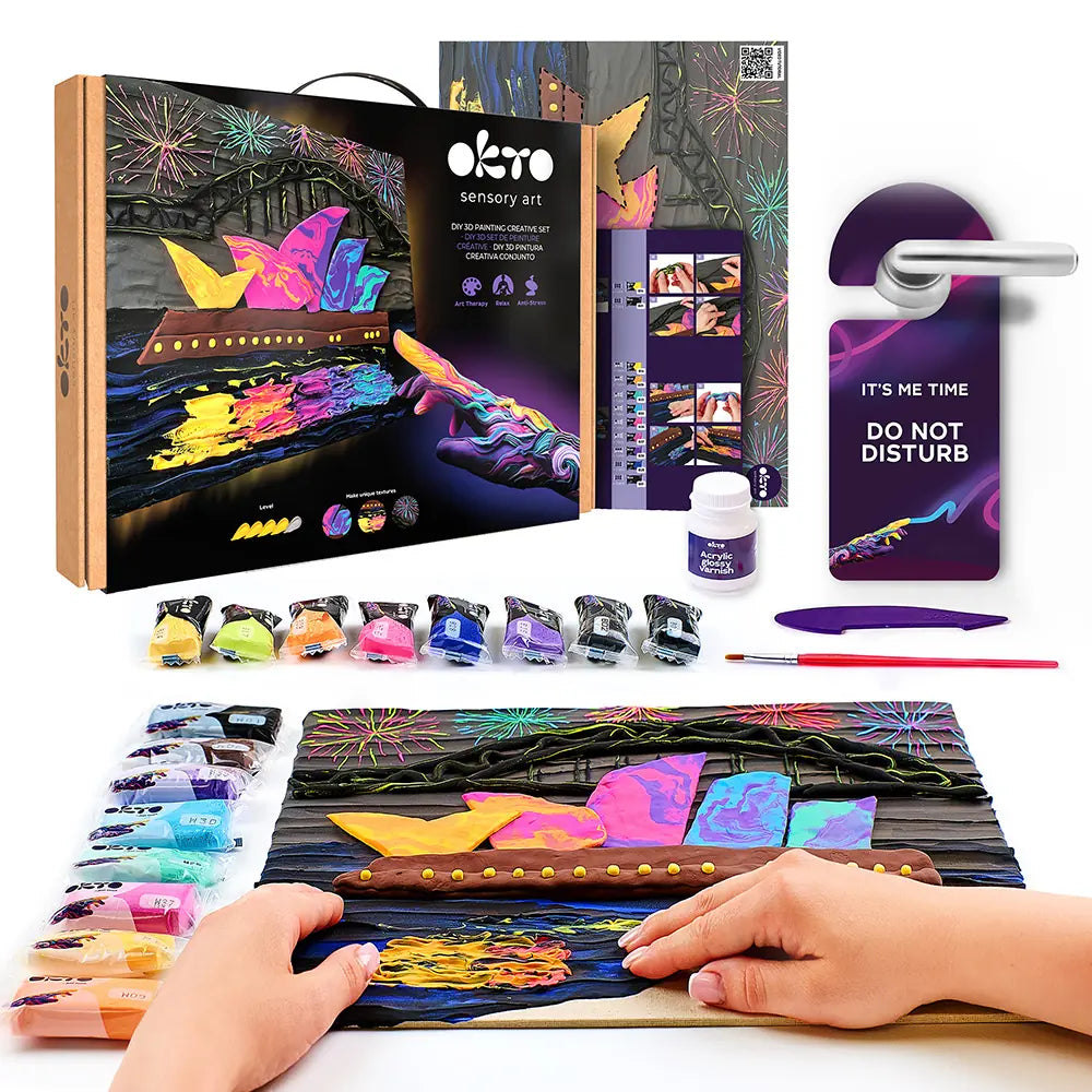 3D Pictures Travel DIY Sydney Opera House – Air Dry Clay Art Kit | OKTO ...